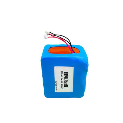 China 10Ah 24V 18650 Lithium Ion Battery Pack with 3Pin White JST Terminal Connector, Blue PVC Wrapped Rechargeable Li-ion Storage Battery for Cleaning Machine，IEC62133 China Manufacturer for sale