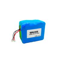 China 10Ah 24V 18650 Lithium Ion Battery Pack with 3Pin White JST Terminal Connector, Blue PVC Wrapped Rechargeable Li-ion Storage Battery for Cleaning Machine，IEC62133 China Manufacturer for sale
