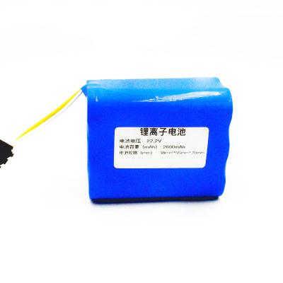 China 2600mAh 24V Custom Square Wave Shape 18650 Lithium Ion Battery Pack with Multi-Wire Black Plastic Terminal Connector，Li-ion Storage Battery for Medical Equipment，CE Compliant Made in China for sale
