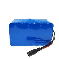 China 10Ah 24V Lithium Ion Battery Pack with DC Female Power Connector, Blue PVC Insulated Rechargeable Li-ion Storage Battery for CCTV Camera，UN38.3 China Manufacturer for sale