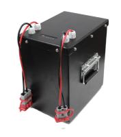 China Custom 120Ah 24V LiFePO4 Lithium Iron Phosphate Battery Pack，Metal Enclosure with Dual Anderson Quick Disconnect Plugs for E-Boat Golf Cart，MSDS China Manufacturer for sale