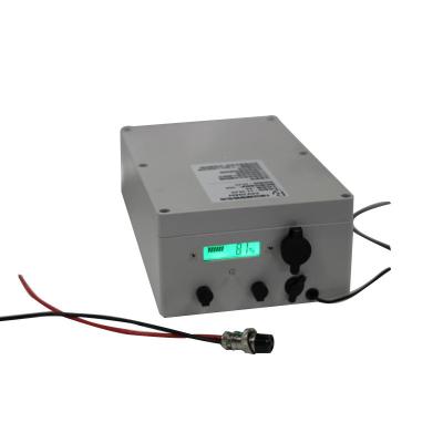 China 20Ah 24V 18650 Lithium Ion Battery Pack with Separate DC Female Charge Jack & Red Anderson High Current Discharge Connector for Farm Spraying Machine, CE China Manufacturer for sale