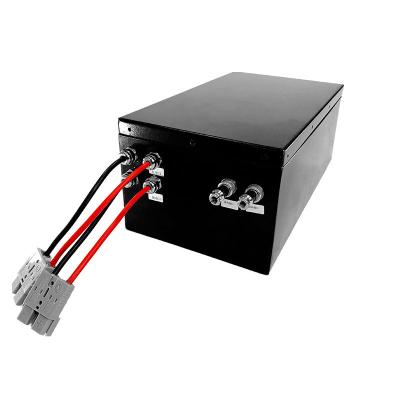 China Sony 60Ah 24V Custom Metal Case Lithium Ion Battery Pack with Anderson Connector，Rechargeable Li Battery for Forklift，CE China Manufacturer for sale