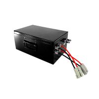 China Sony 60Ah 24V Custom Metal Case Lithium Ion Battery Pack with Anderson Connector，Rechargeable Li Battery for Forklift，CE China Manufacturer for sale