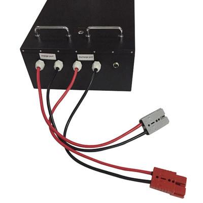 China 24V 200 AMP LiFePO4 Lithium Iron Phosphate Battery Pack, Dual Metal Carry Handles Dual Anderson for Fishing Boat, RoHS Compliant Made in China for sale