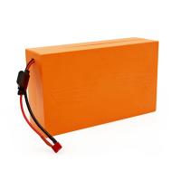 China 15Ah 48V Orange 18650 Lithium Ion Battery Pack Built-in BMS Red Anderson Plug Rechargeable Li-ion Battery for Electric Scooter, RoHS Compliant Made in China for sale