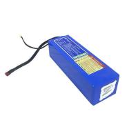 China 12Ah 48V LiFePO4 Lithium Battery Pack, Long Strip Blue PVC Waterproof Lithium Iron Phosphate Battery with T-Type Power Plug & Signal Terminal Wire for Electric Bike, MSDS Certified for sale