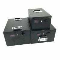 China 40Ah 60V LiFePO4 Lithium Battery Pack with Side Latch Lock & Top Metal Carry Handle for Warehouse Automation Equipment, CE China Manufacturing Factory for sale
