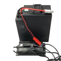 China 60Ah 48V LiFePO4 Lithium Battery Pack with Dual Independent Charge Discharge Anderson Connectors & Built-in Smart BMS for Material Handle, RoHS Compliant Made in China for sale