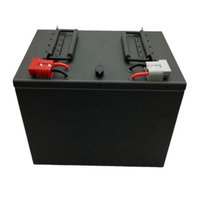 China 60V 100Ah LiFePO4 Lithium Battery Pack，Industrial Lithium Iron Phosphate Battery with Dual Anderson Connectors & Built-in Smart BMS for Electric Forklift, RoHS Compliant Made in China for sale