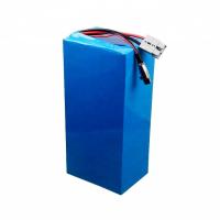China 67Ah 48V 18650 Lithium Ion Battery Pack Dual Output DC Charging Jack + White 2P Male Connector for Outdoor Power Equipment, CE China Manufacturer for sale