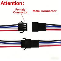 China OEM Custom Wire Harness | SM Male-Female Connector Cable (2.54mm Pitch) — Wire-to-Wire Battery Charging Interface, 2P/3P/4P Terminal Power Cord for LED Lights | China Factory Low MOQ for sale