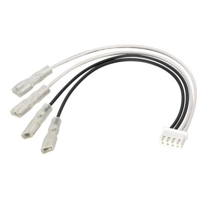 China Electronic Wire Harness Manufacturer | 4Pin XH2.54 to 6.3mm Spade Terminal Wiring Harness for for Fan Motor, Home Appliance | Custom Terminal Cable OEM China for sale