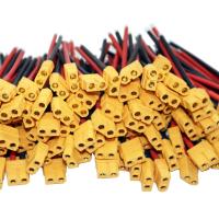 China XT90 XT60 XT30 male and female Conector 10/12/14/16AWG 200mm 250mm Silicone Wire Cable For RC Airplane Drone Battery for sale
