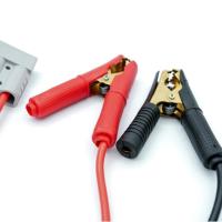 China 50A 1M Alligator Clips with High-Power Ring Terminals Battery Clamps Connection Cables, Battery Charging Leads And Car Inverter Power Cords, Wire And Harness Manufacturers for sale