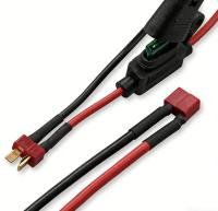 China Harness Cable Assembly T Plug Adapter Male Female Connector with 14AWG 5CM Silicone Wire And Fuse for RC Car Drone Boat Lipo Li-ion Battery for sale