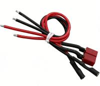 China Harness Cable Assembly T Plug Adapter Male Female Connector with 14AWG 5CM Silicone Wire And Fuse for RC Car Drone Boat Lipo Li-ion Battery for sale