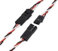 China Drone Wiring Harness & UAV Cable Solutions 2x 200mm 22AWG JR-Style Male to Male Twisted Silicone Servo Lead- Ultra-Flexible Signal Cable for Prusa i3 MK3S/3S+ IR Filament Sensor & FC/RX Connections for sale