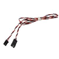 China Drone Wiring Harness & UAV Cable Solutions 2x 200mm 22AWG JR-Style Male to Male Twisted Silicone Servo Lead- Ultra-Flexible Signal Cable for Prusa i3 MK3S/3S+ IR Filament Sensor & FC/RX Connections for sale