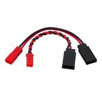 China China Custom Cable Assembly Manufacturer | Custom 2.54mm 2Pin Twisted Pair Cable, Red Straight Dupont to Angled Dupont Connector Wire Harness for Meteorological Drone for sale