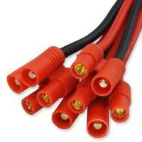 China Electronic Wire Harness | Custom 30A Rated 3.5mm Gold-Plated Banana Plug Extension Cable Assembly for Quadcopter Aerial UAV | China Electronic Wire Manufacturer for sale
