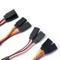 China Made in China Custom Cable Assembly | UL Listed 3Pin JR Futaba Servo Y Splitter Cable 1 to 2 Servo Heat Shrink Reinforced Signal Extension Wire Harness for RC Plane for sale