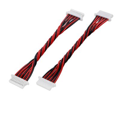 China Custom SH 1.0mm Pitch 10Pin Terminal Cable, Straight & Twisted Wire Harness for Mini Aerial Drone | Custom Wire Harness Manufacturer | Made in China for sale