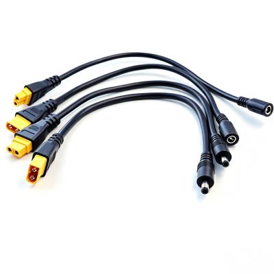 China Custom Wire Harness Manufacturer | XT60 Male to DC 5521 Barrel Plug Conversion Cable Assembly for Portable Air Pumps | China Wiring Harness Factory for sale