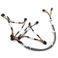 China Flexible Custom Wire Harness | Custom Gray Anti-Interference Cable with Printed Mark Heat Shrink Tube， Multi-Branch Inverter Signal Wire Harness for Small CNC Equipment | China Wire Harness Factory for sale
