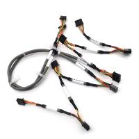 China Flexible Custom Wire Harness | Custom Gray Anti-Interference Cable with Printed Mark Heat Shrink Tube， Multi-Branch Inverter Signal Wire Harness for Small CNC Equipment | China Wire Harness Factory for sale