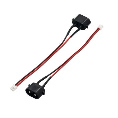 China Custom Wiring Harness | Custom UL1007 Figure 8 2Pin Male Plug to XH2.54 2P Terminal Power Conversion Wire Harness for Portable Monitoring Device | China OEM Manufacturer for sale
