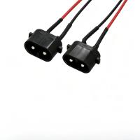China Custom Wiring Harness | Custom UL1007 Figure 8 2Pin Male Plug to XH2.54 2P Terminal Power Conversion Wire Harness for Portable Monitoring Device | China OEM Manufacturer for sale