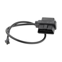 China Custom Automotive Wire Harness | Standard 16Pin OBD Male Plug to Small Multi-Pin Connector Wire Harness for Car GPS Tracker  | China Manufacturing Factory for sale