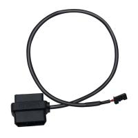 China Custom Automotive Wire Harness | Standard 16Pin OBD Male Plug to Small Multi-Pin Connector Wire Harness for Car GPS Tracker  | China Manufacturing Factory for sale
