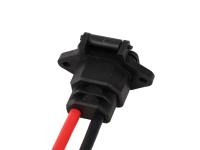 China Flexible Custom Wire Harness | Dual End Flange Mount IEC C8 Figure 8 Female Socket Wiring Harness for Electric Scooter | Made in China Factory for sale