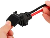 China Flexible Custom Wire Harness | Dual End Flange Mount IEC C8 Figure 8 Female Socket Wiring Harness for Electric Scooter | Made in China Factory for sale