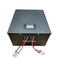 China 24V 100Ah LiFePO4 Lithium Battery Pack Metal Enclosure Built-in LCD Screen Dual Anderson Connectors for Solar Storage，IEC62133 China Manufacturer for sale