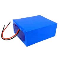 China 24V 20Ah 18650 Lithium Ion Battery Pack Blue PVC Heat Shrink Built-in BMS Bare Red & Black Wires for Electric Scooter , UN38.3 Compliant Made in China for sale