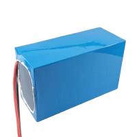 China 24V 20Ah 18650 Lithium Ion Battery Pack Blue PVC Insulation Bare Red & Black Wires Built-in BMS Rechargeable Li-ion Battery for Electric Sprayer , UN38.3 Certified for sale