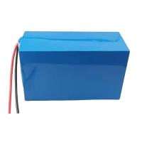 China 24V 20Ah 18650 Lithium Ion Battery Pack Blue PVC Insulation Bare Red & Black Wires Built-in BMS Rechargeable Li-ion Battery for Electric Sprayer , UN38.3 Certified for sale