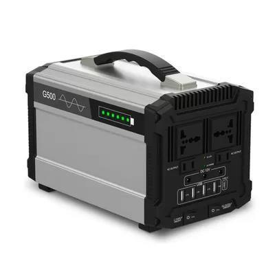China G500 120Ah 500W Pure Sine Wave Portable Power Station Multi AC DC USB-C PD Output Solar Rechargeable Generator for Camping Home Emergency Backup, RoHS Compliant Made in China for sale