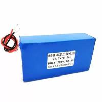China 22.2V 5.2Ah Low Temperature Resistant Lithium Ion Battery Pack, PVC Encapsulated Rechargeable Battery with Connector & Built-in BMS for Outdoor Industrial Equipment，RoHS Certified for sale