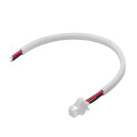 China Long Term Supplier Wiring Harness | SM2.54‑2P Male Connector Wire Harness, 2‑Pin Red Black Cable with White Outer Sheath, Pre‑Tinned Ends for LED Light | UL Certified Factory for sale