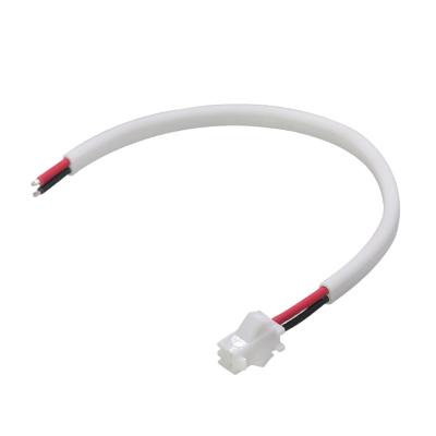 China Long Term Supplier Wiring Harness | SM2.54‑2P Male Connector Wire Harness, 2‑Pin Red Black Cable with White Outer Sheath, Pre‑Tinned Ends for LED Light | UL Certified Factory for sale
