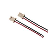 China UL1007 Terminal Cable Assembly，SM‑2P 2.54mm Pitch Female Connector Wire Harness, 2‑Pin Red‑Black Stripped Non‑Tinned Terminal Cable for Smart Lock，Made in China for sale