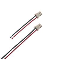 China UL1007 Terminal Cable Assembly，SM‑2P 2.54mm Pitch Female Connector Wire Harness, 2‑Pin Red‑Black Stripped Non‑Tinned Terminal Cable for Smart Lock，Made in China for sale