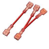 China Bespoke 6.3mm 250‑Series Fully Insulated Quick Disconnect Pre‑Crimped Wire Harness, 4‑Style Terminal Cable Assembly for Home Appliance, RoHS Compliant Made in China for sale