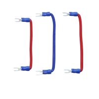 China ODM Spade Fork Terminal Pre‑Crimped Jumper Wire Harness, Dual‑End Spade & Spade‑to‑Ferrule Jumper Cable Assembly for Terminal Block Battery Pack，Wire Harness Bulk Supplier for sale