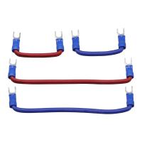 China ODM Spade Fork Terminal Pre‑Crimped Jumper Wire Harness, Dual‑End Spade & Spade‑to‑Ferrule Jumper Cable Assembly for Terminal Block Battery Pack，Wire Harness Bulk Supplier for sale