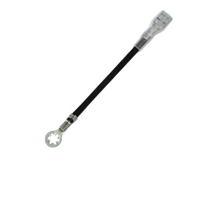 China Custom Heat Shrink Protected Pre-Crimped Quick Disconnect Wire Harness, Dual-End Tab & Serrated Ring to Terminal Jumper Cable Assembly for Home Appliance,  Wholesale China for sale